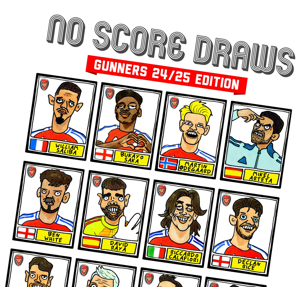 No Score Draws Shop - Wonky Football Panini Doodles