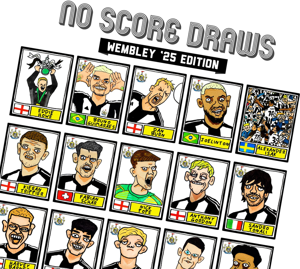 No Score Draws Shop - Wonky Football Panini Doodles