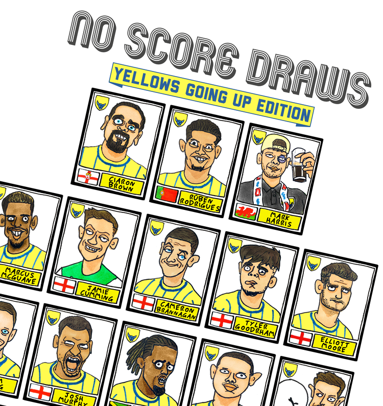 No Score Draws Shop - Wonky Football Panini Doodles