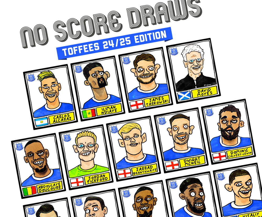 No Score Draws Shop - Wonky Football Panini Doodles