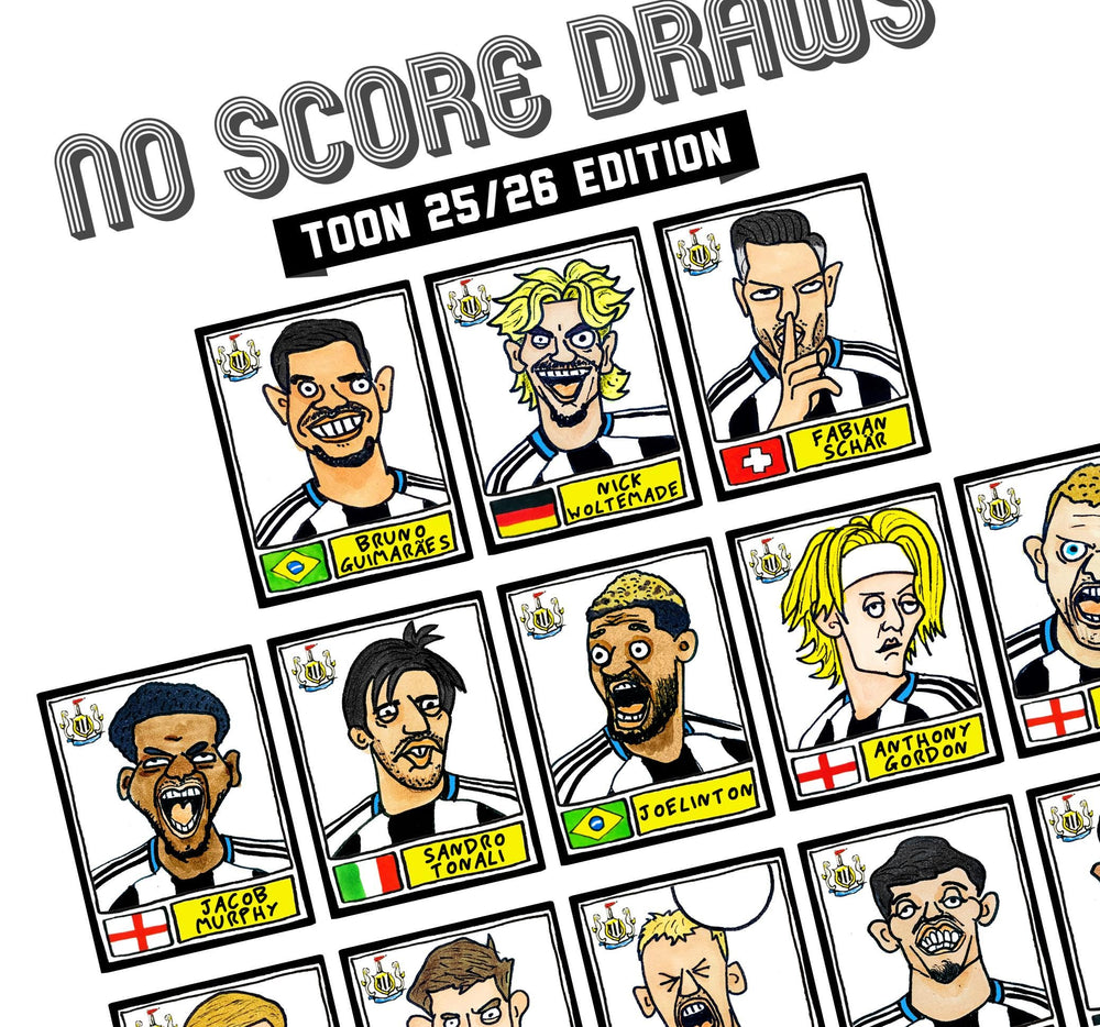 No Score Draws Shop - Wonky Football Panini Doodles